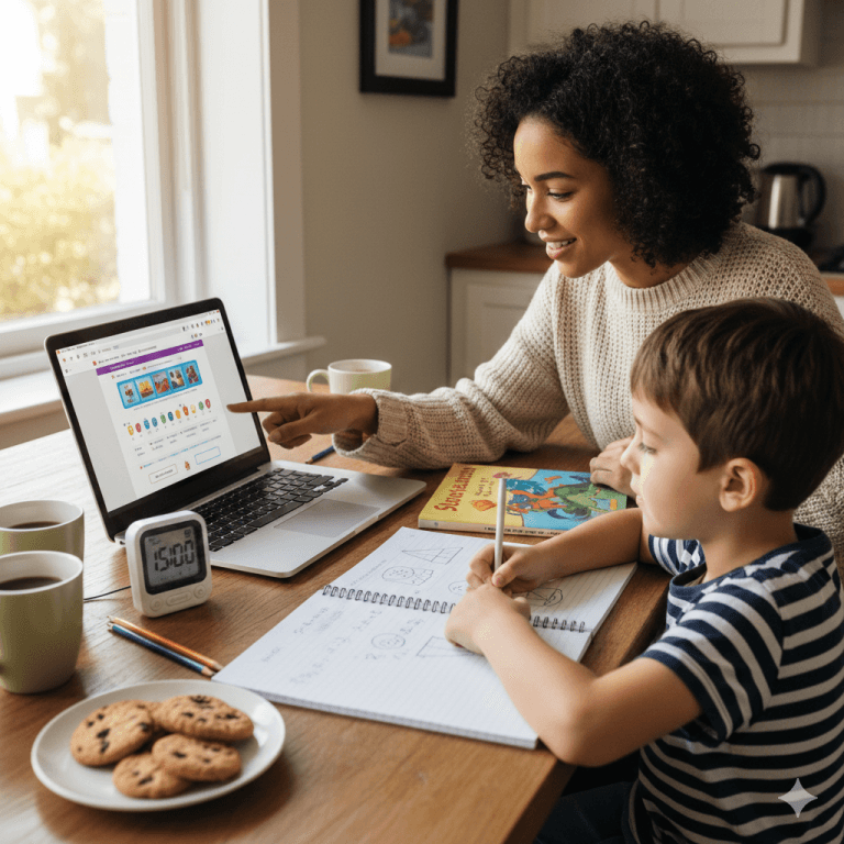 Online homework workshop: conflict-free routine (45 min)